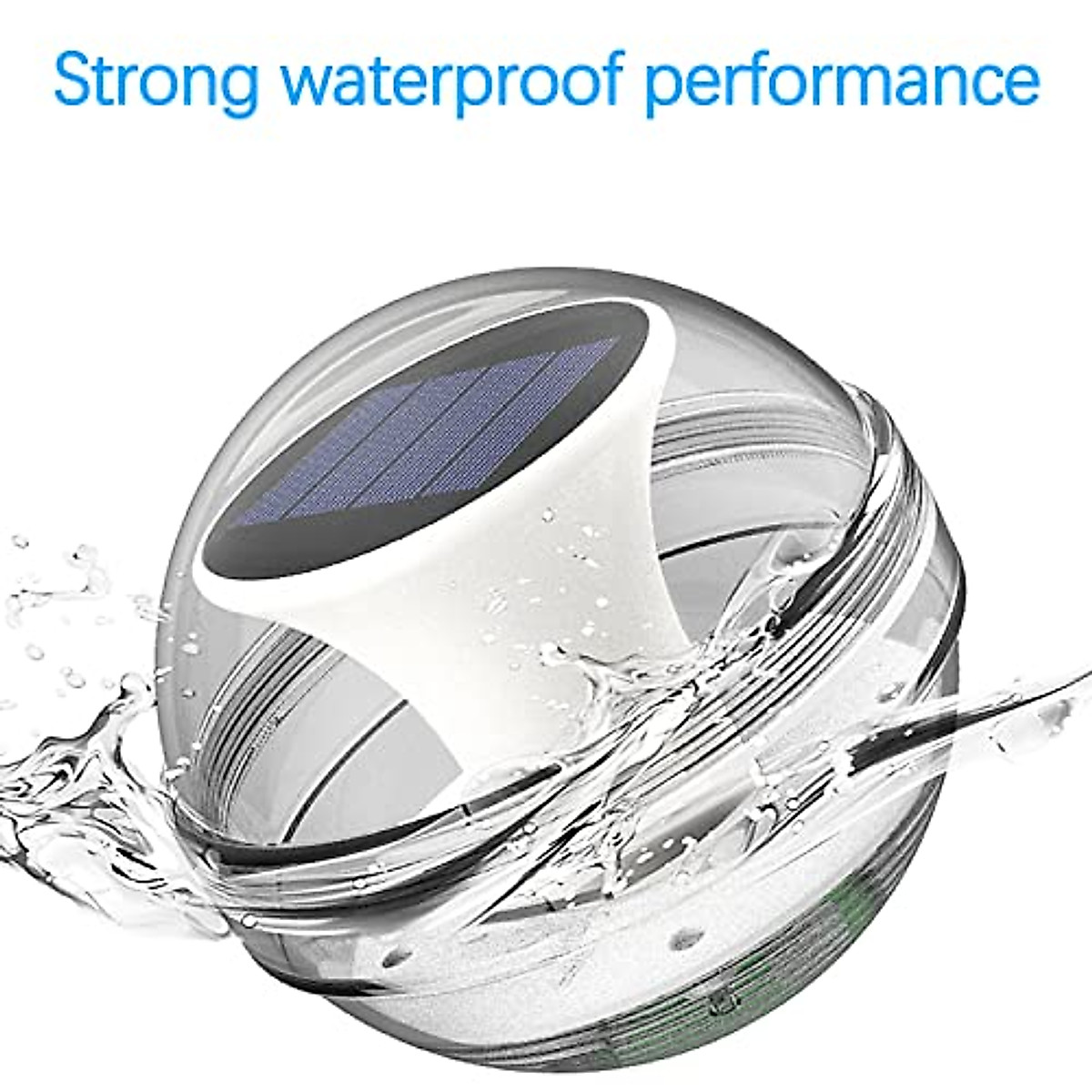 Solar Water Floating Light Outdoor Waterproof Night Light Home Garden Pool Floating Decorative Light No Need Battery or Charger, Energy-Saving and Environment-Friendly