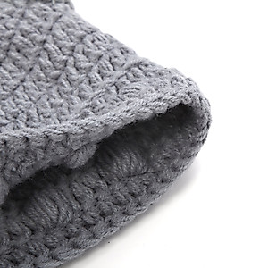 Ypser Cute Bull Horn Beanie Cap Handmade Knitted Crochet Viking Beanie