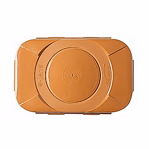 E-Jen Premium Kimchi, Sauerkraut Container Probiotic Fermentation with Inner Vacuum Lid (Earthenware Brown, 0.9 gal/ 3.4L)