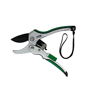Garden Power Premium Heavy Duty Ratchet Pruning Shears, Professional Hand Pruner Garden Tool, Ergonomic Grip, 8 Inch yard clippers, Quality Carbon Steel with Ratchet Mechanism, ideal for women, senior