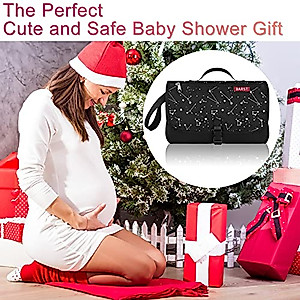 Portable Diaper Changing Pad, Jierwillao Portable Changing Pads with Smart Wipes Pocket