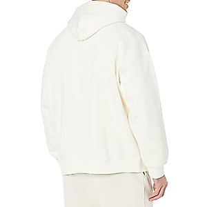 Amazon Essentials Men's Oversized-Fit Hoodie (Available in Big & Tall), Eggshell White, X-Large