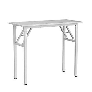 Need Small Desk 31 1/2" No Assembly Foldable Writing Table,Sturdy and Heavy Duty Folding Computer Desks for Small Space/Home Office/Dormitory AC5DW(80 * 40)