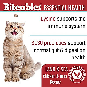 Get Naked Biteables Natural Soft Treats for Cats, Essential Health, Land & Sea Recipe, 3 oz, 1 Pouch