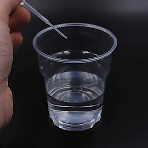 200Pcs 0.2ML Clear Disposable Plastic Transfer Pipettes, Mini Eye Droppers, Suitable for Science Laboratory, Essential Oils Pipettes Makeup Tool