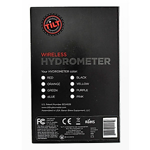 Tilt Wireless Black Hydrometer and Thermometer: Patented Brewing Technology for Precision Monitoring & Control for Fermentation of Beer, Wine, Cider, Mead & More