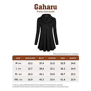 Gaharu Long Sweatshirts for Leggings Fall Tunics Long Sleeve Ladies Tops Stylish Legging Shirts Button Down Pullover Blouses for Work Black,X-Large