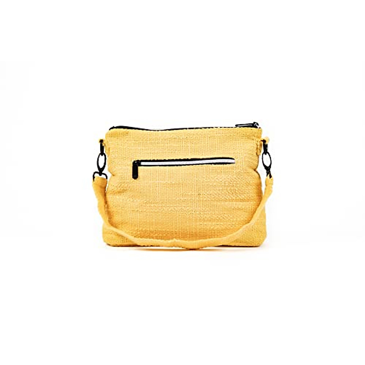 DIME BAGS Day Tripper | Hemp Shoulder Bag | Crossbody and Clutch Purse | Custom Interior Lining by Ellie Paisley (Yellow)