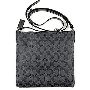 COACH Womens Rowan File Bag In Signature Canvas (SV/Graphite/Black)