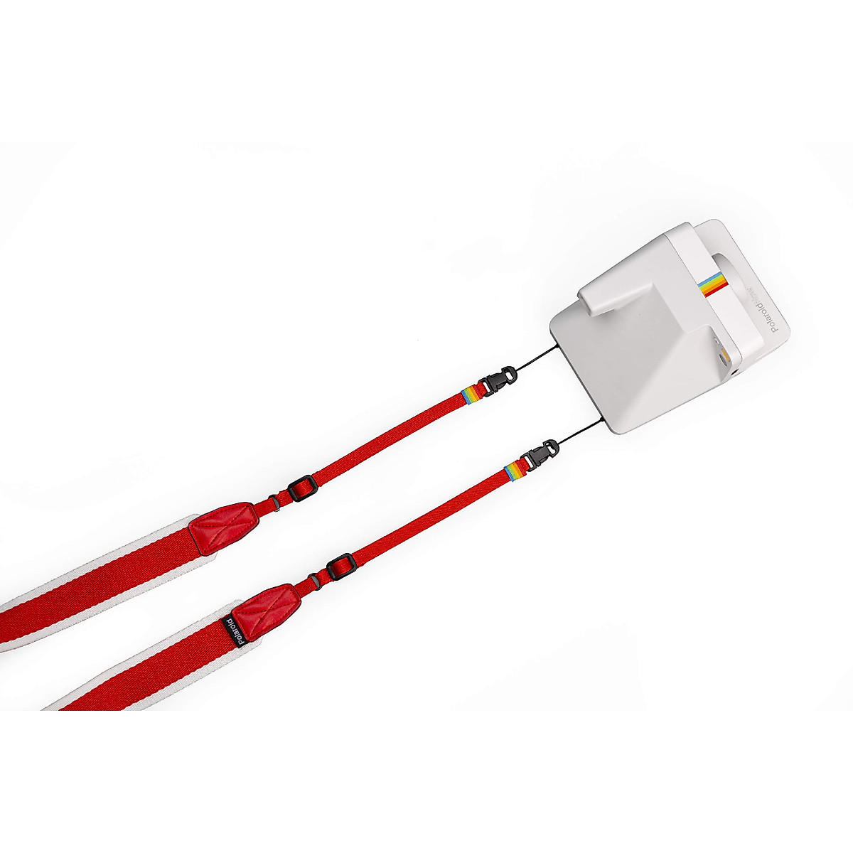 Polaroid Camera Strap Flat – Red Stripe