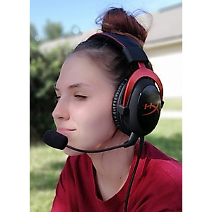 TNE Replacement Game Mic Microphone Boom for Pre-2021 1st Version Wired Kingston HyperX Cloud 2 II Cloud Core Cloud Pro CloudX PS5 Xbox One Nintendo Switch Computer PC Gaming Headsets