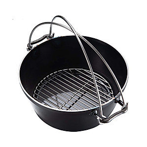 CAMPINGMOON φ8.27inch/φ21cm Round Stainless Steel Roasting Baking Steaming Cooling Rack Cooking Grid Grill Fits for 10-inch Dutch Oven W21