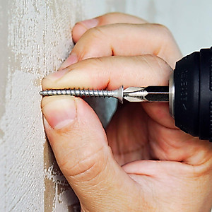 Hongway 230pcs Wood Screws Assortment Kit, Flat Head Wood Screws Set, Zinc Plated Steel, Self Tapping Screws, Drywall Screws Assortment, Assorted Wood Screws, Assorted Screws(7 Sizes)