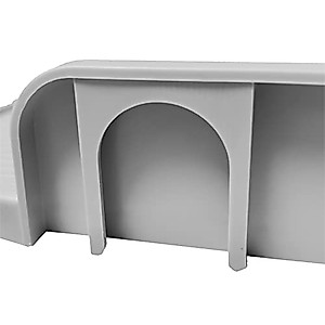 Fineget Floating Shower Shelves Plastic Wall Mount Shelf Adhesive Soap Shower Shelves for Bathroom Kitchen Bathtub Bedroom Living Room Rustproof No Drilling Storage Organizer Quick Dry Grey 2 Pack