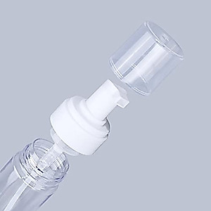 Beoncall Foaming Dispenser Bottle 7oz Transparent Empty Spray Bottles 2Pcs Plastic Foam Pump Bottle Travel Soap Bottle Portable Foam Bottle (200ml)