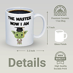 Suchmugs Masters Degree Graduation Gifts, Masters Graduation Gifts For Him, Masters Mug, College Graduation Gifts For Him, The Master Now I Am, MBA Mug, Masters Degree Graduation Gifts For Her
