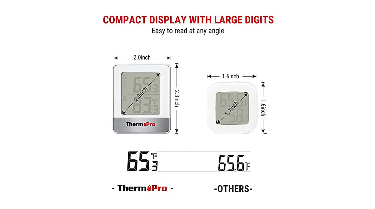 Wireless Indoor Outdoor Thermometer - ThermoPro TP200B