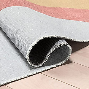 Well Woven Kids Rugs Rainbow 3'3" x 5' Multi Color Modern Printed Machine Washable Area Rug