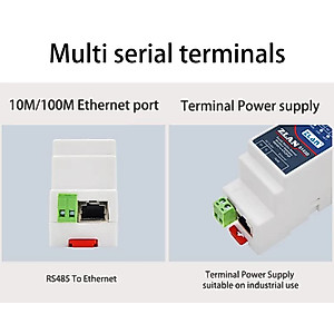 RS485 to TCP/IP Modbus TCP RTU Din Rail Mounted Serial Device Server