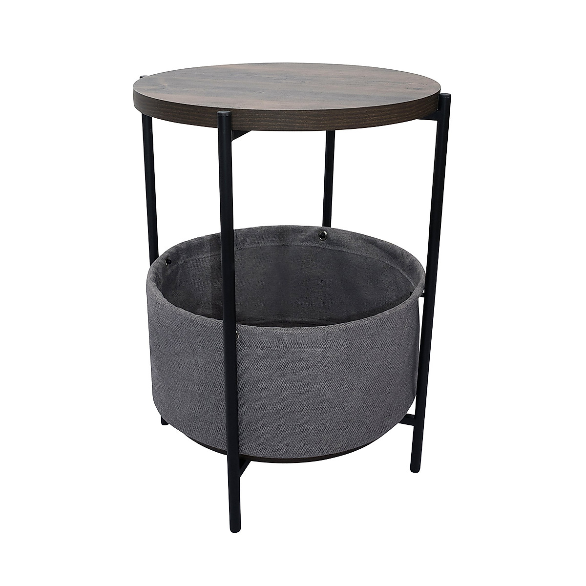 Nathan James Round Modern Side Accent or End Table for Living Room and Bedroom and Nursery Room