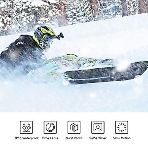 RexingUSA A1 Two-Way Action Camera 1080p@30fps, Wi-Fi Connectivity, Broad View, Wrist Remote Control, IMX307 Sensor, Water-Resistant, Extreme Sports Camcorder for Motorcycles, Bicycles, Hiking, Cars