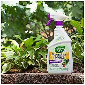 Garden Safe Brand Houseplant & Garden Insect Killer, Ready-to-Use, 24-Ounce, 4-Pack