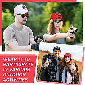 3 Pieces Baseball Cap for Men Women Checkered Flags Race Car Flag Adjustable Washable Trucker Hat Embroidery Unisex Dad Hat Sports Cap, White, Red, Black