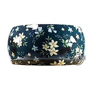 Antique Vibes Natural Wooden Serving Bowl with Tongs Set, Spoons & Fork Included, Premium Handcrafted Printed Bowl Utensils Gift For Mom/Women