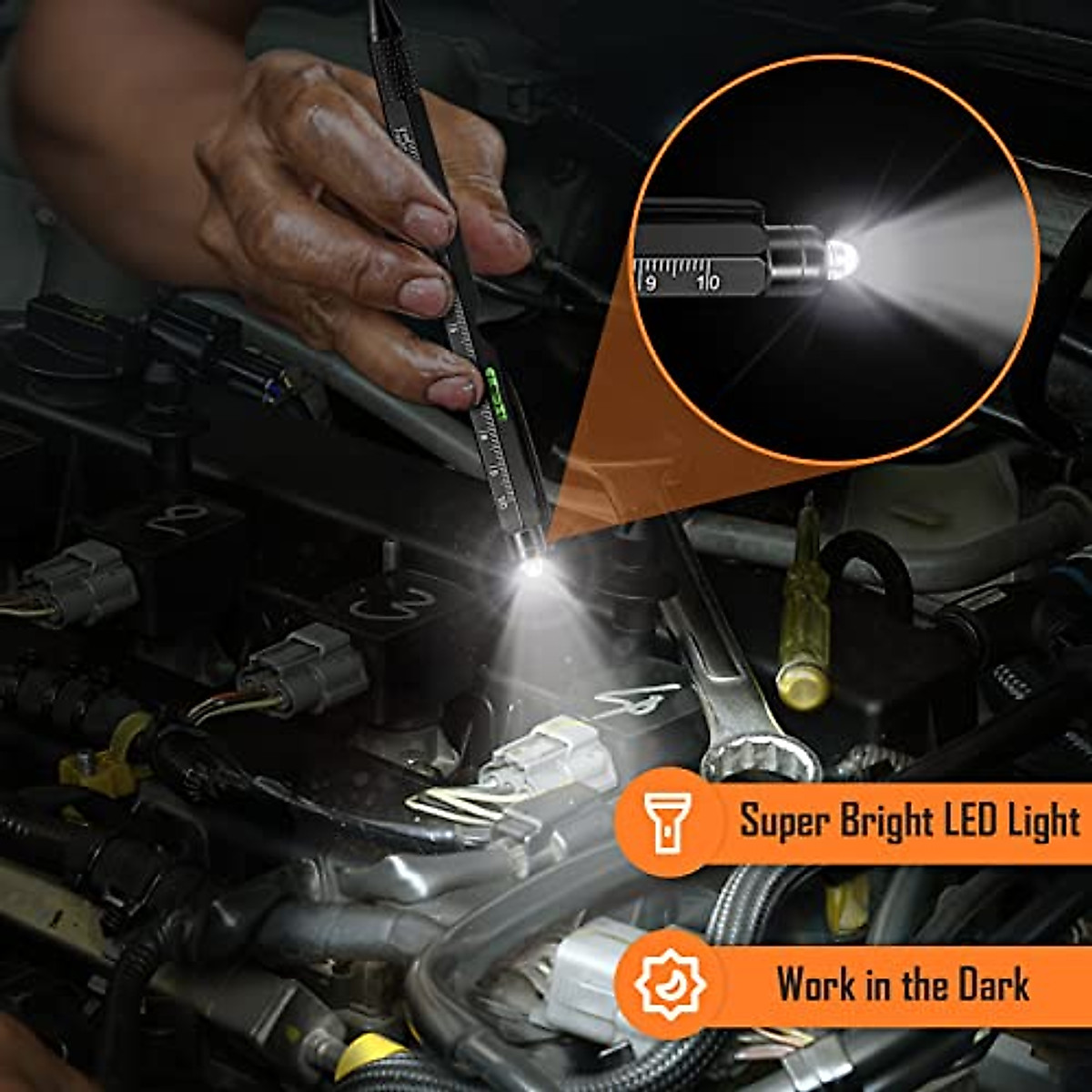 Gifts for Men, 9 in 1 Multitool Pen Set and 18 in 1 Snowflake Multitool, Gifts for Men Who Have Everything