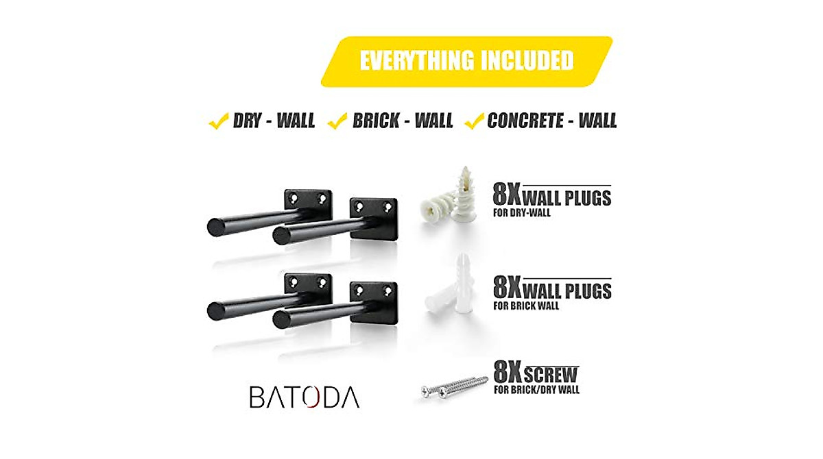 BATODA Floating Shelf Brackets - Hidden & Heavy Duty