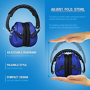 HEARTEK Noise Cancelling Headphones Kids Adult Earmuffs Shooting Ear Protection