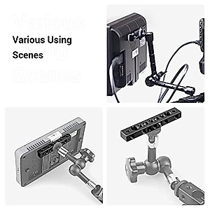 SmallRig Cheese Plate with Multiple Threaded Holes,Cheese Bar for Monitor Mount, DIY Camera Accessories - 1091