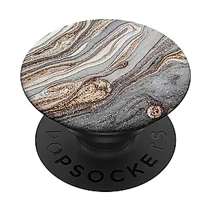 Grey Shades Gentle Wind Illustration Pattern Phone Popper PopSockets Standard PopGrip