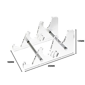 Mechanical Keyboard Storage Stand Display Keyboard Holder Transparent Acrylic Stand for Three Keyboard