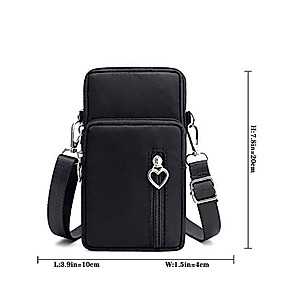 MINTEGRA Crossbody Phone Purse Nylon Shoulder Pouch Walking Wallet Wristlet Sport Armband