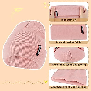 Durio Baby Beanies - Warm Knit Beanies for Boys & Girls, 6-36 Months, Cute Winter Hats in Navy