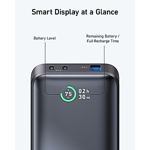Anker Power Bank, Power IQ 3.0 Portable Charger with PD 30W Max Output (PowerCore 30W), 10,000mAh Battery Pack for iPhone 15/15 Plus/15 Pro/15 Pro Max, MacBook, Dell, Microsoft Surface, and More