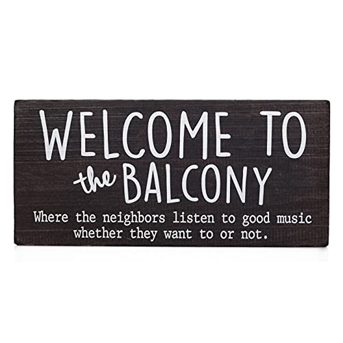 Outdoor Balcony Decor for Apartment - Small Balconies Wall Art - Welcome Sign for Summer Apartments with Patio or Decks