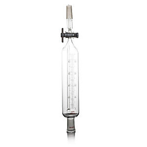 Autoark 500ml Pressure Equalizing Addition Funnel,Borosilicate Glass Dropping Funnel 24/40 Joint with PTFE Stopcock for Laboratory,AIS-005