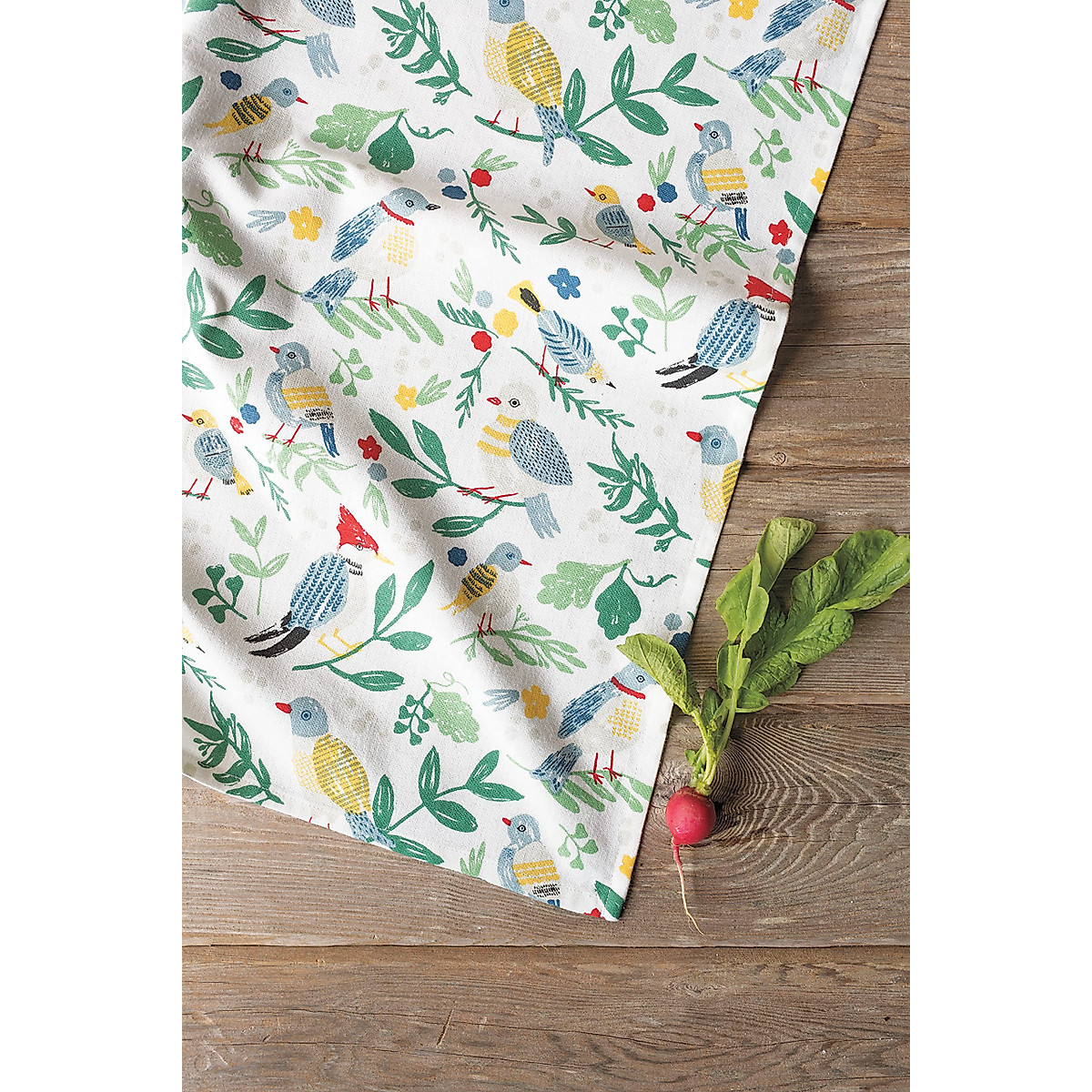 Now Designs Printed Kitchen Towel, Flock Together Small