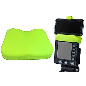 Yellow Phone Holder and Silicone Seat Cover Combo Designed for The Concept 2 Rowing Machine and PM5 Monitor