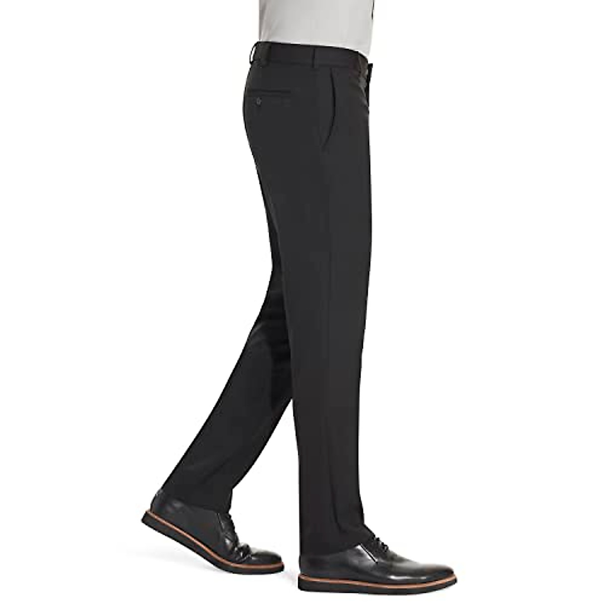 Van Heusen Men's Traveler Slim Fit Pant, Black, 29W X 32L