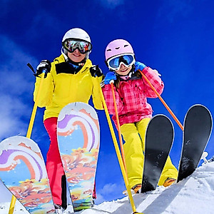 ARMADIO Ski Goggles, Motorcycle Goggles, Snowboard Goggles Anti-UV Anti-Scratch Dustproof Safety Goggles for Men Women Kids- 7PACK (7PACK X400)