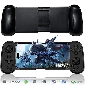 arVin Mobile Gaming Controller for iPhone 16/15/14/iPad/Android Phone/Tablet/Switch, PS Remote Player Gamepad for PS5/PS4/Xbox/PC, Wireless Joystick Play Cloud Gaming, Arcade Mfi Games, CODM, Roblox
