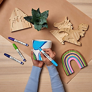 Sharpie Oil-Based Paint Markers, Medium Point, Bright Colors, 5 Count - Great for Rock Painting