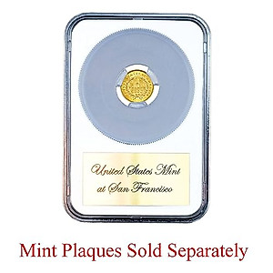 Ursae Minoris Elite Certified-Style Coin Holder for US $1 Liberty Head Type 1 Gold Dollar 1849 – 1854 (Also Mexico 2 Peso Gold 1919 – 1948)