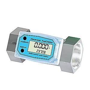 Flow Control Meter 1 Inch Flow Meters Flowmeter, Gauge PCB Electronic Flow Indicator Sensor for Gasoline Methanol Kerosene Water Used in Petroleum,Food, Etc.