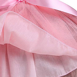 ODASDO Newborn Infant Baby Girl First 1st Birthday Party Princess Tutu Tulle Dress Donut Print Golden One Year Party Cake Smash Outfit Long Sleeve Cotton Casual Clothes + Headband 2pcs Set 18-24M
