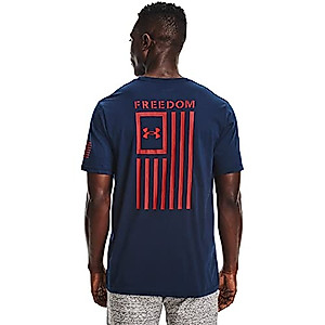 Under Armour Men's Standard New Freedom Flag T-Shirt, Marine OD Green (390)/Black, XX-Large Tall