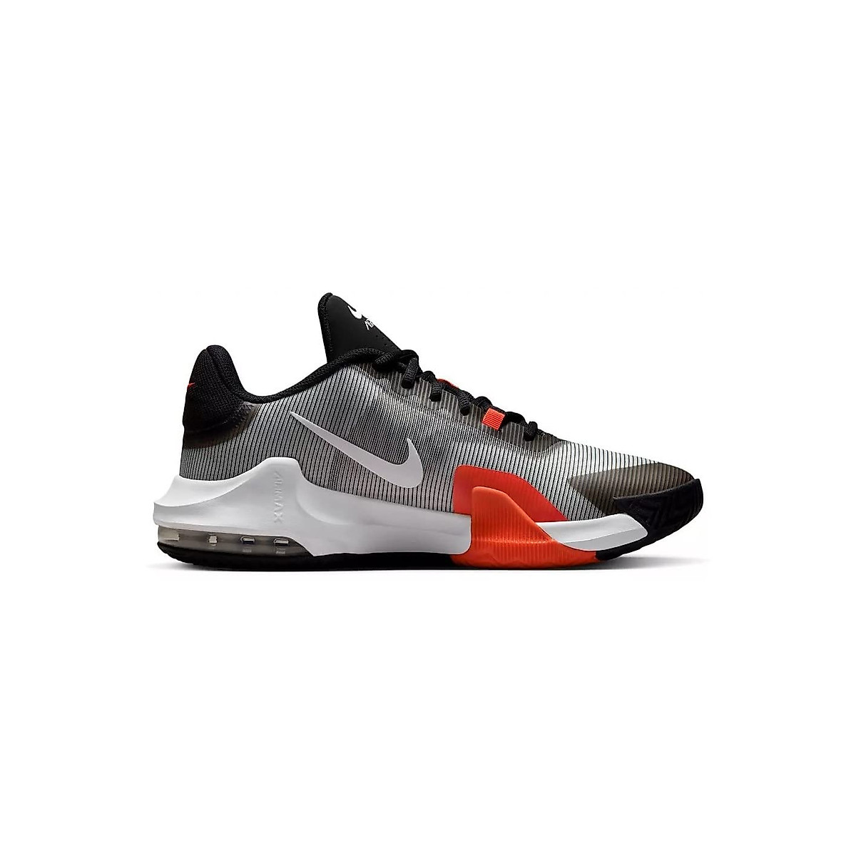 Nike Unisex Air Max Impact 4 - Lace Up Mesh Style Basketball Shoe - Black Red 13